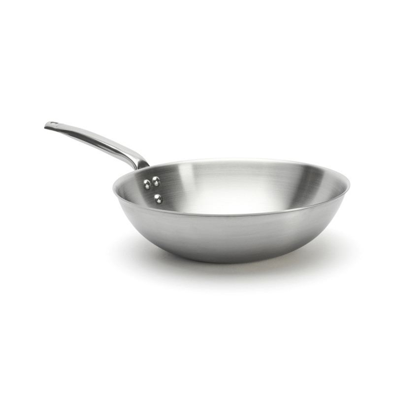 de Buyer Alchimy Wok 28 cm - Edelstahl-Mehrschichtmaterial