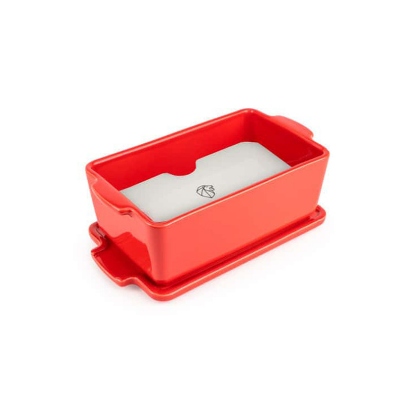 Peugeot Appolia Terrine mit Pressfunktion 20 cm rot - Keramik