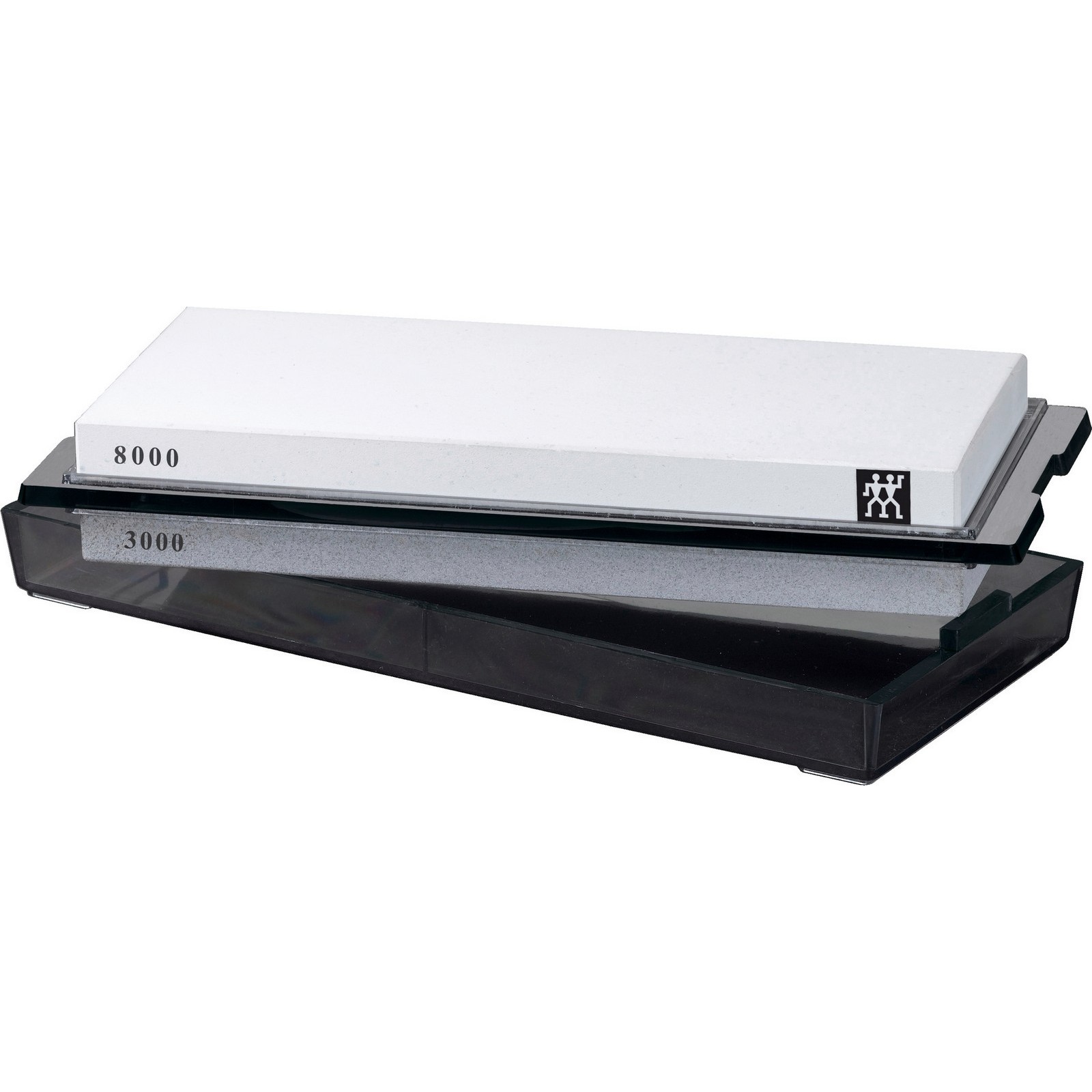 Zwilling Messerschärfer Wetzstein 3000/8000 Reinweiß - Aluminium