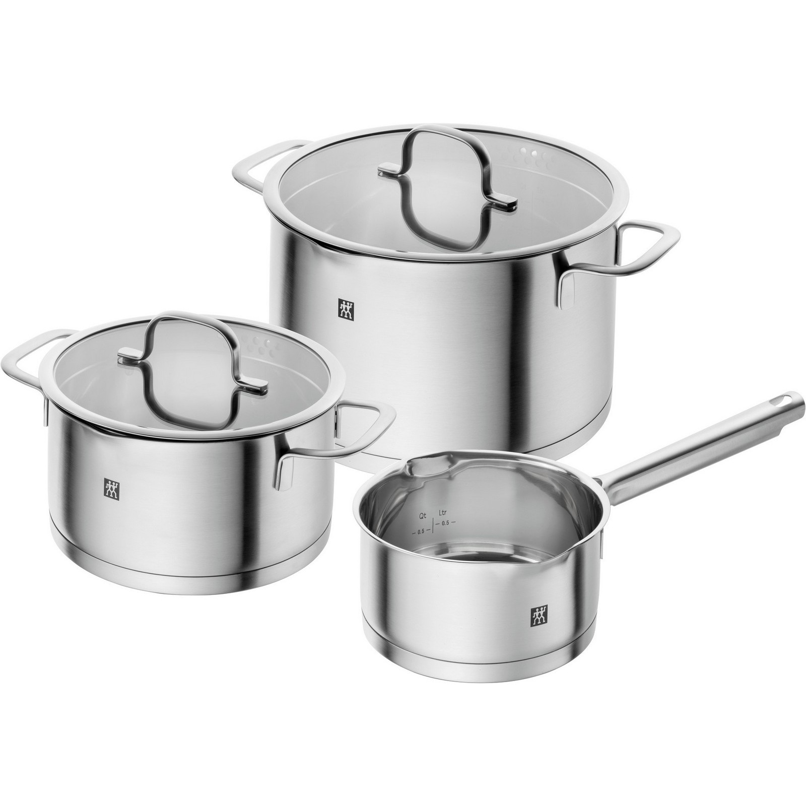 Zwilling True Flow Kochtopfset 3-tlg. - Edelstahl